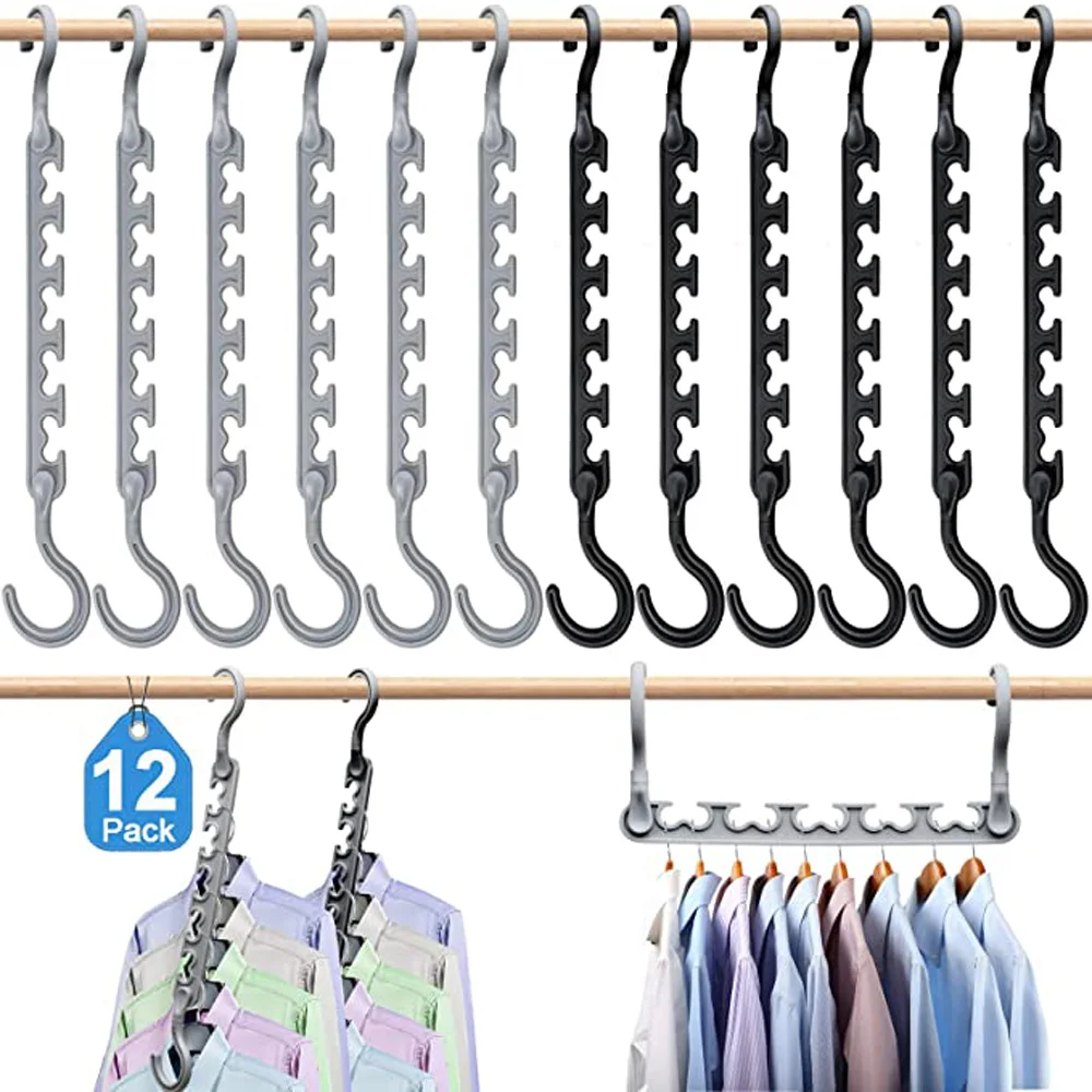 1-2pcs-Magic-Clothes-Hanger-Multi-function-Folding-Hanger-Rotating ...