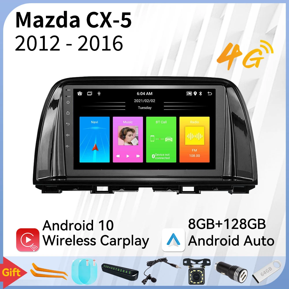 Autoradio Car Stereo For Mazda Cx5 Cx-5 Cx 5 2012-2016 2 Din Android ...