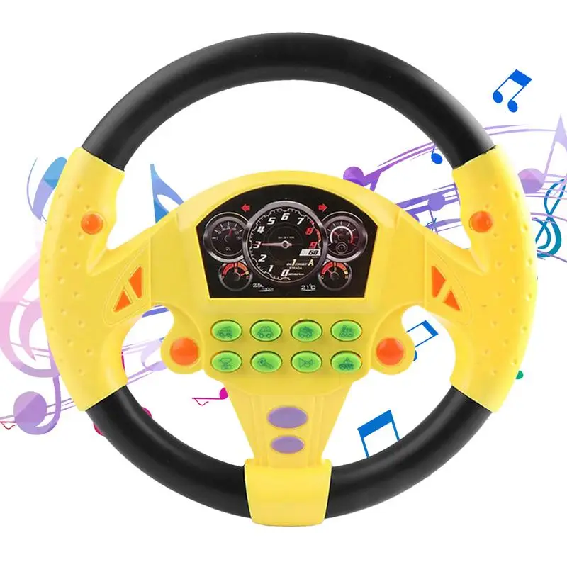 Children-Eletric-Simulation-Steering-Wheel-Toys-Gifts-Light-Sound ...