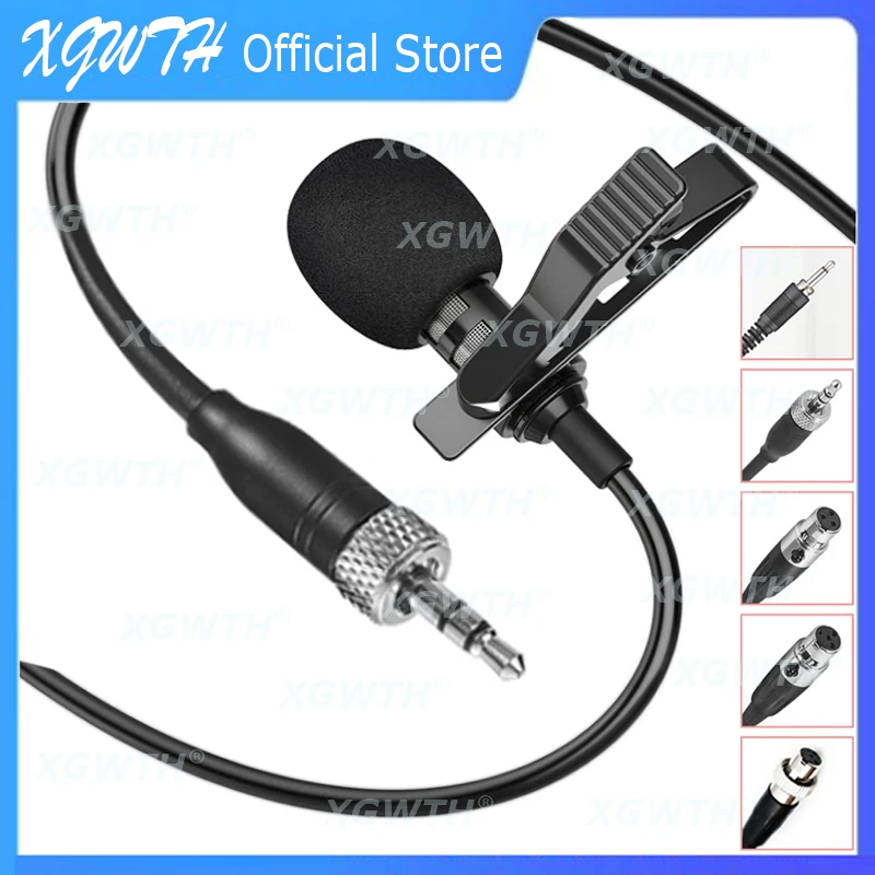Lavalier-Lapel-Unidirectional-Microphone-for-Shure-Sennheiser-AKG-MiPro ...