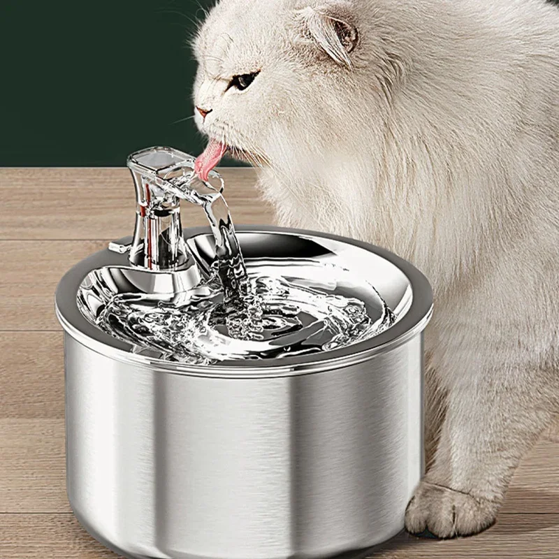 Stainless-Steel-Pet-Water-Fountain-Automatic-Pet-Water-Dispenser-Pet ...