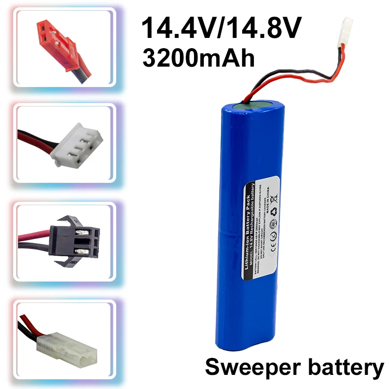 4s1p 18650 14.4V 14.8V 3200mah Good Quality Battery For V50 V55 V8s V3s Pro V5s Pro V8s X750 ...
