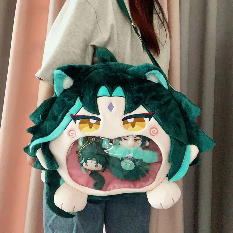 Game-Genshin-Impact-Xiao-Cosplay-Plush-Bag-Big-Mouse-Transparent-Itabag ...