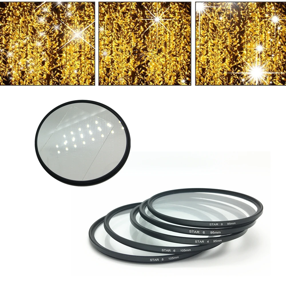 95mm-105mm-Star-Filter-Cross-Lens-Filter-for-Canon-Nikon-Pentax-DSLR ...