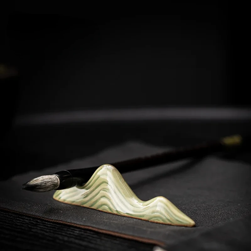 Ceramic-Mountain-Pen-Rest-Writing-Brush-Holder-Chinese-Calligraphy-Pen ...
