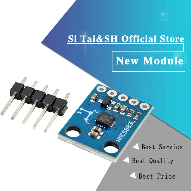 Gy-273 3v-5v Qmc5883l Triple Axis Compass Magnetometer Sensor Module ...