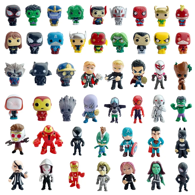 20-24Pcs-Sets-Avengers-Marvel-Q-Version-mini-Figure-Anime-SuperHeros ...