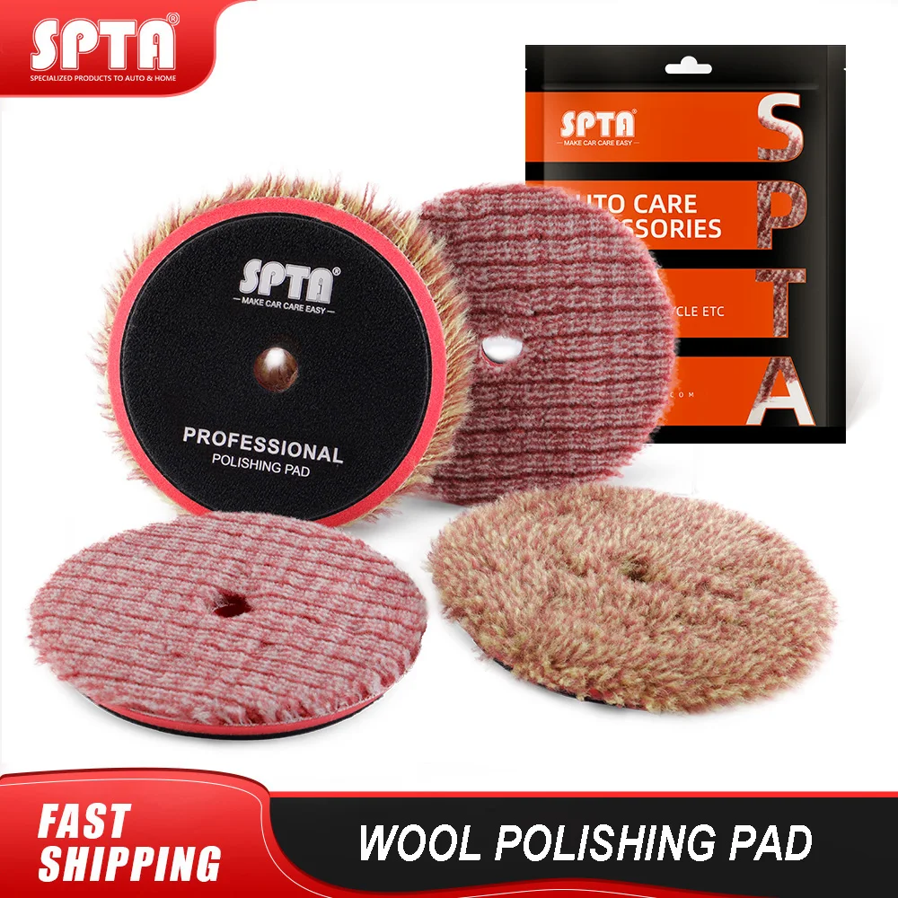 Bulk-Sale-SPTA-5-6-Inch-Mix-Red-Orange-Wool-Polishing-Car-Paint-Buffing ...