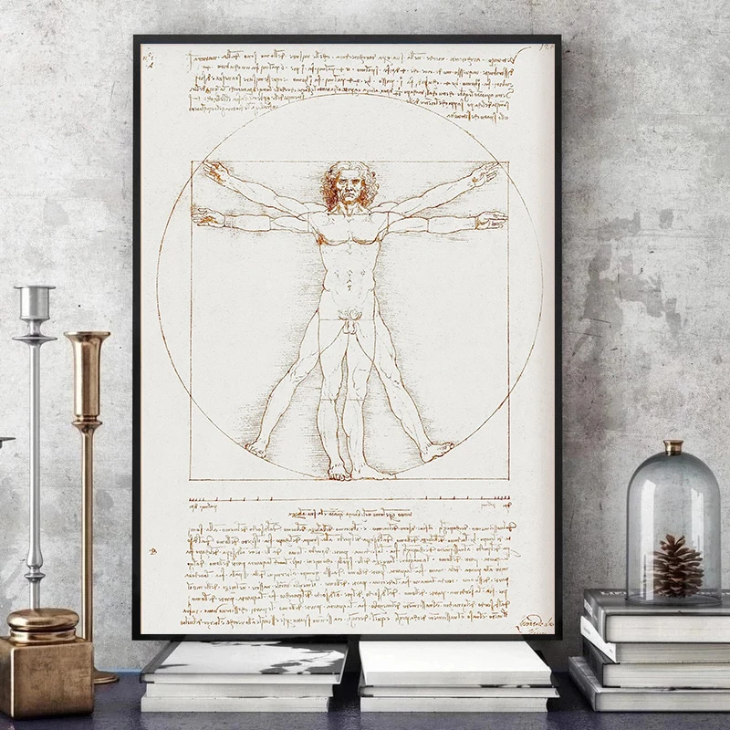 Leonardo Da Vinci Vitruvian Man High Resolution