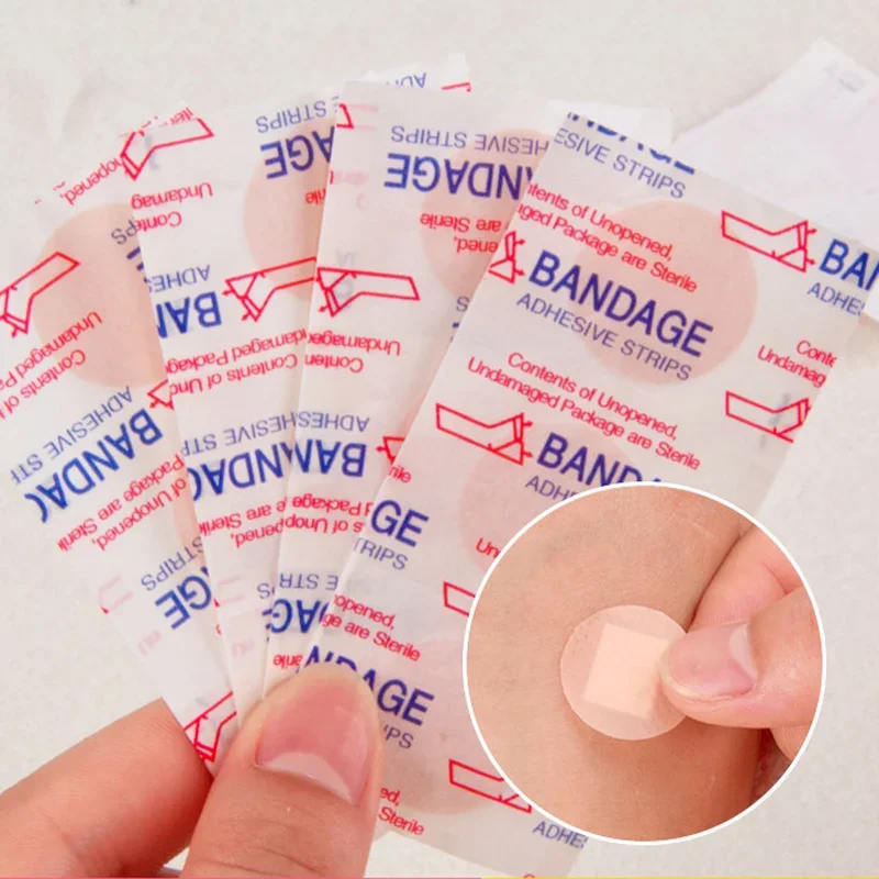 100Pcs-Mini-Waterproof-Wounds-Patch-Adhesive-Plaster-Bandage-Round ...