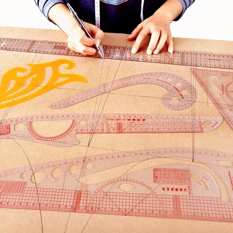 1Pc-PVC-Transparent-Metric-Straight-Ruler-Garment-Proofing-Cutting ...