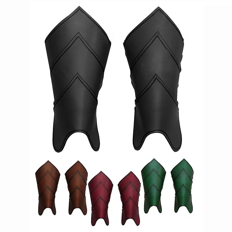 Medieval-Larp-Leather-Leg-Armor-Gothic-Greaves-Gaiter-Viking-Knight ...