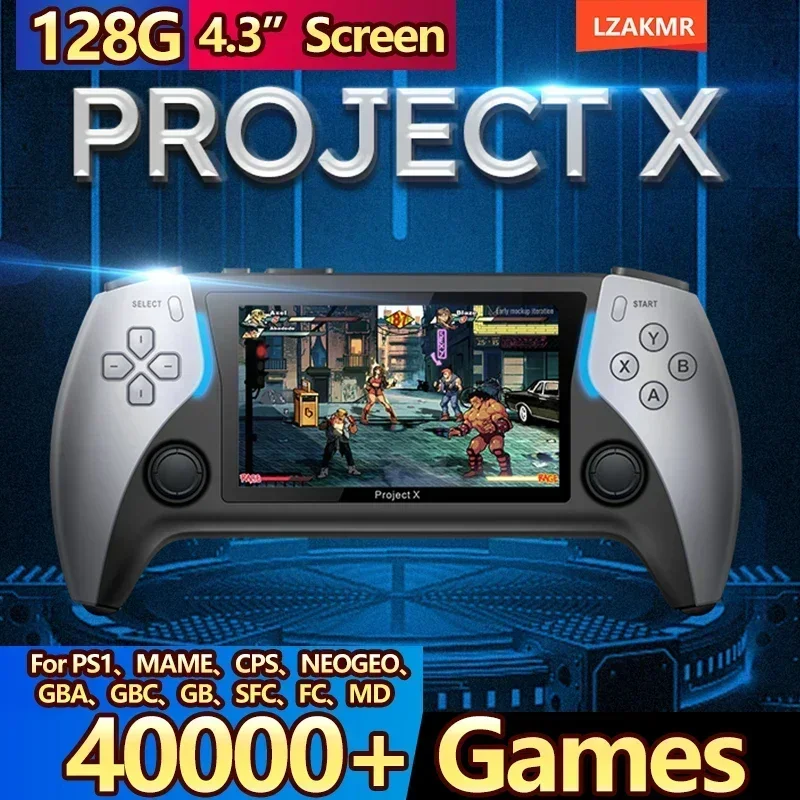 Project-X-consola-de-videojuegos-de-bolsillo-port-til-128G-m-s-de-40000 ...