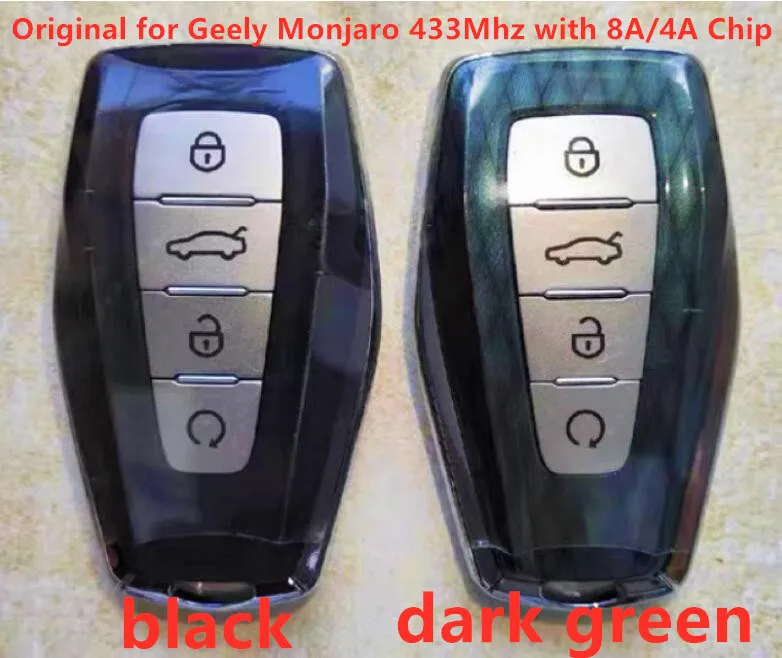 For-Geely-Monjaro-original-Car-Keyless-Smart-Remote-Key-433Mhz-with-8A ...