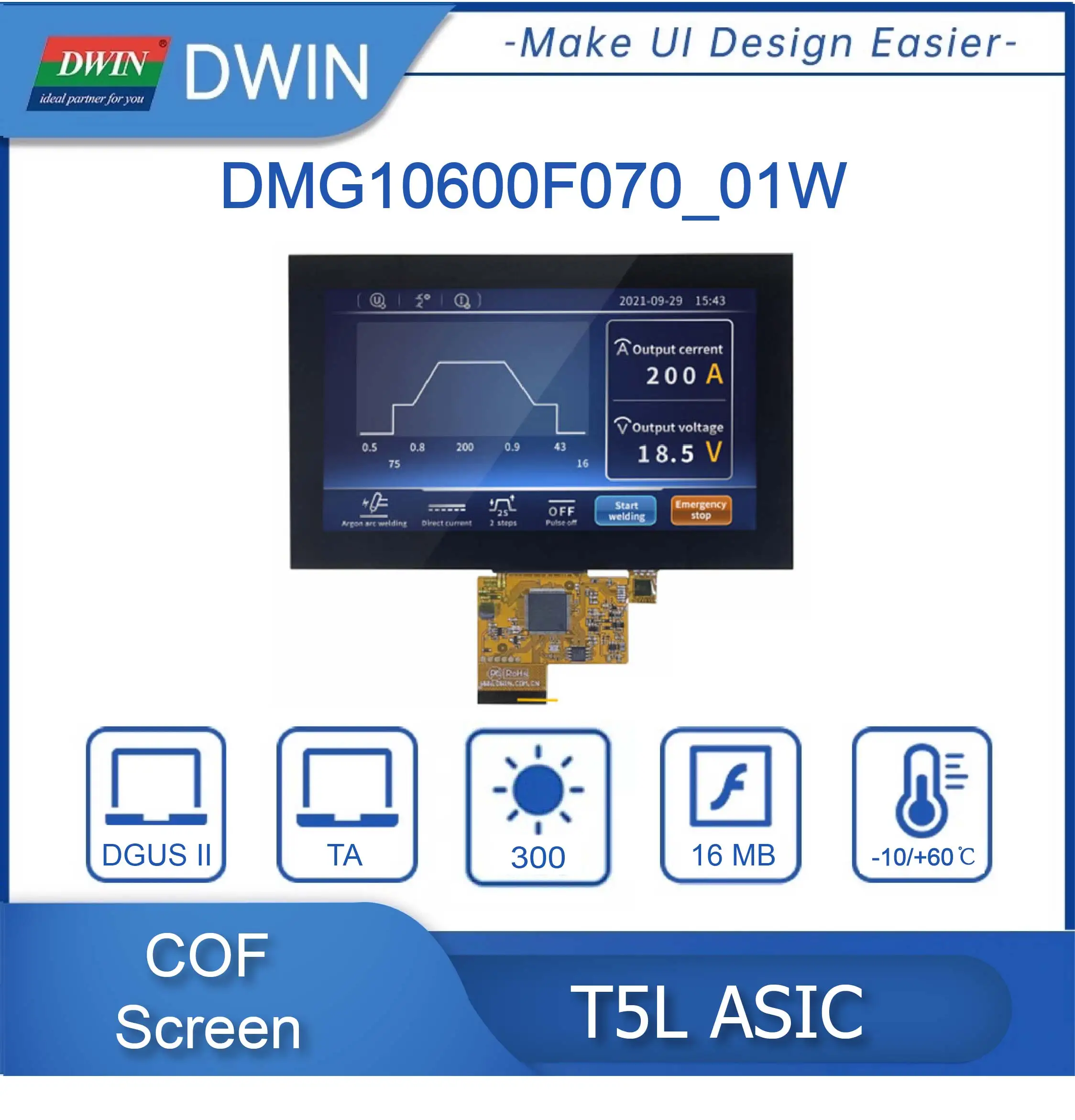 DWIN-7-Inch-COF-Structure-1024-600-Resolution-IPS-TFT-LCD-Capacitive ...
