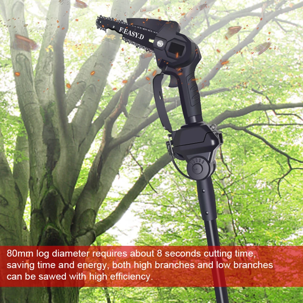 Electic Pruning Saws 21V 6inch Chainsaw High Efficient Fruit Tree ...