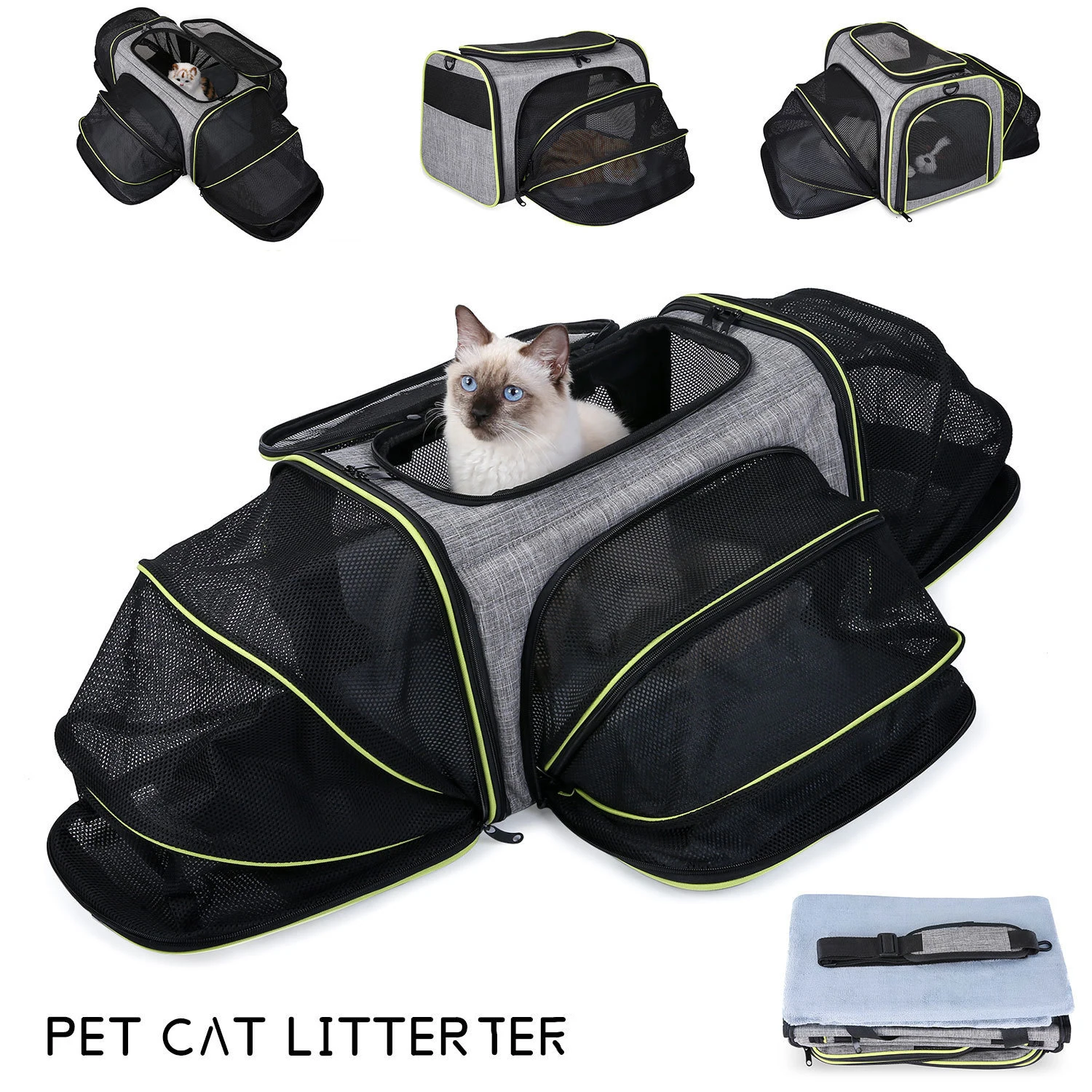 Portable-Cat-Carrier-Airline-Approved-Pet-Handbag-Foldable-Soft-Sided ...