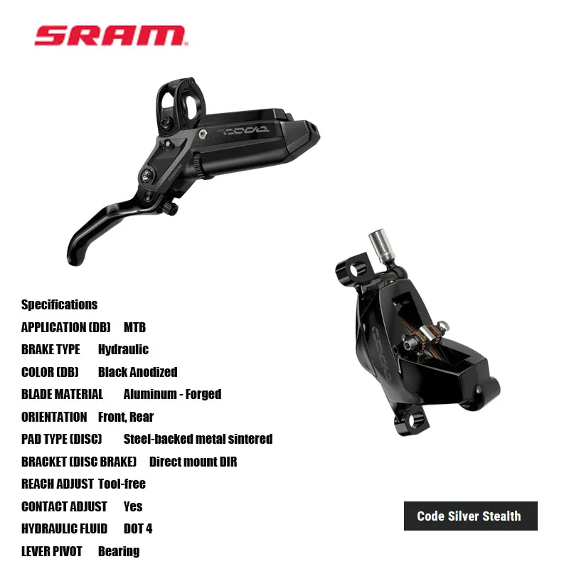 SRAM-2023-NOVO-MODELO-C-digo-Silver-Stealth-Hidr-ulico-FREIO-Dianteiro ...