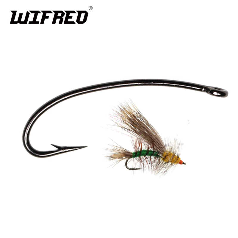 Wifreo-50pcs-3X-Long-Shank-Dry-Fly-Hooks-High-Carbon-Steel-Dry-Fly ...
