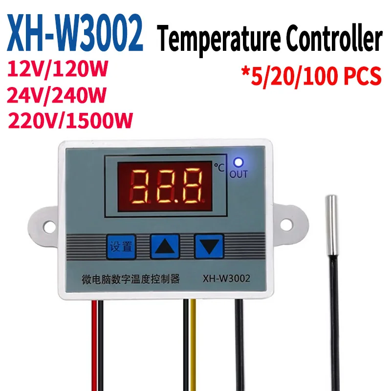 XH-W3002-Controlador-De-Temperatura-Digital-Microcomputador-Interruptor-De-Controle-De ...