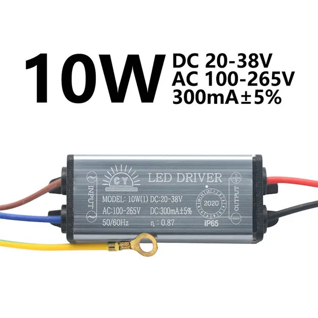 LED Driver 10W 20W 30W 50W 70W Adapter Transformer AC85V-265V to DC20-38V IP65 Power Supply ...