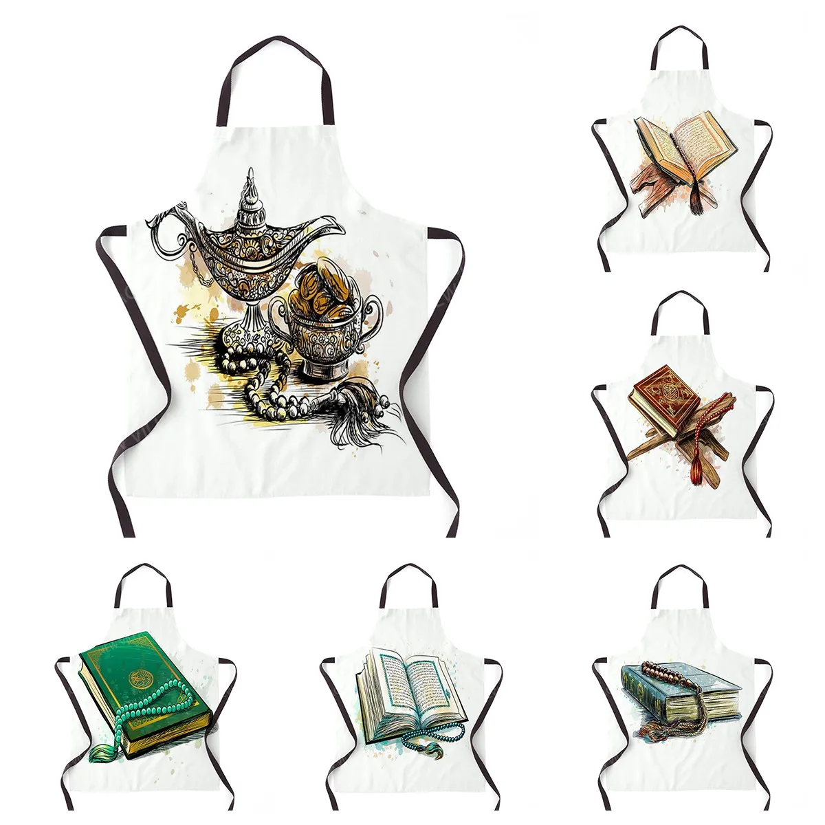 Women-s-kitchen-apron-Restaurant-chef-barber-barman-castle-magic-and ...