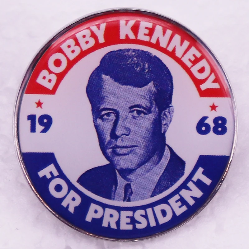 Bobby-Kennedy-for-President-Enamel-Pin-Brooch-Metal-Badge-Jewelry ...