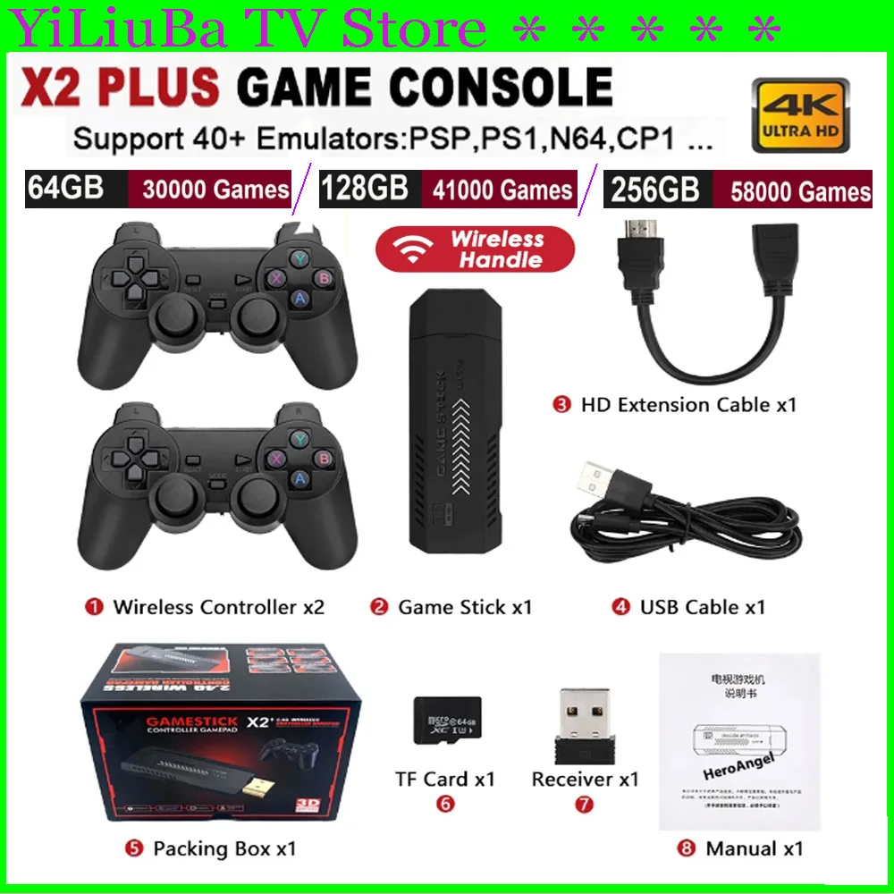 X2-Plus-consola-de-juegos-port-til-con-doble-Mango-consola-de ...