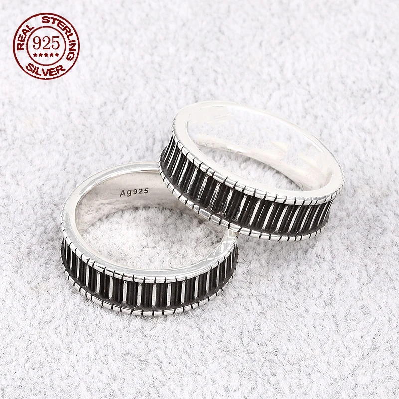 100-S925-Sterling-Silver-Rings-Argent-925-Rings-For-Women-Men-Pure ...