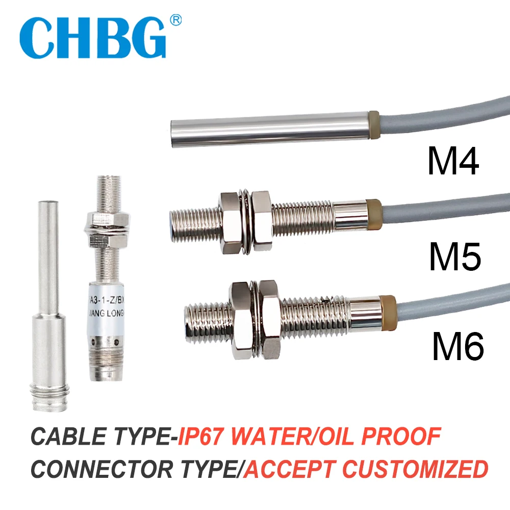 CHBG M4 M5 M6 1/1.5mm Inductive Proximity Sensor Switch LJ4LJ5 LJ6 ...