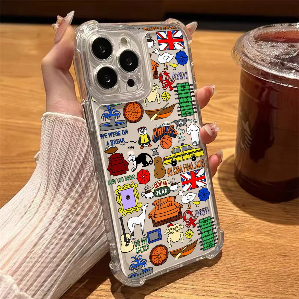 Hot TV Show Friends Phone Case For iPhone 16e 16 15 14 13 12 11 Mini ...