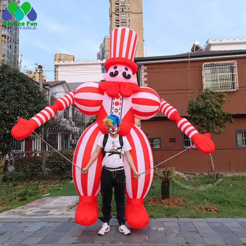 Inflatable Clown Costume 3.5m Large Adults Walking Joker Cartoon Puppet ...
