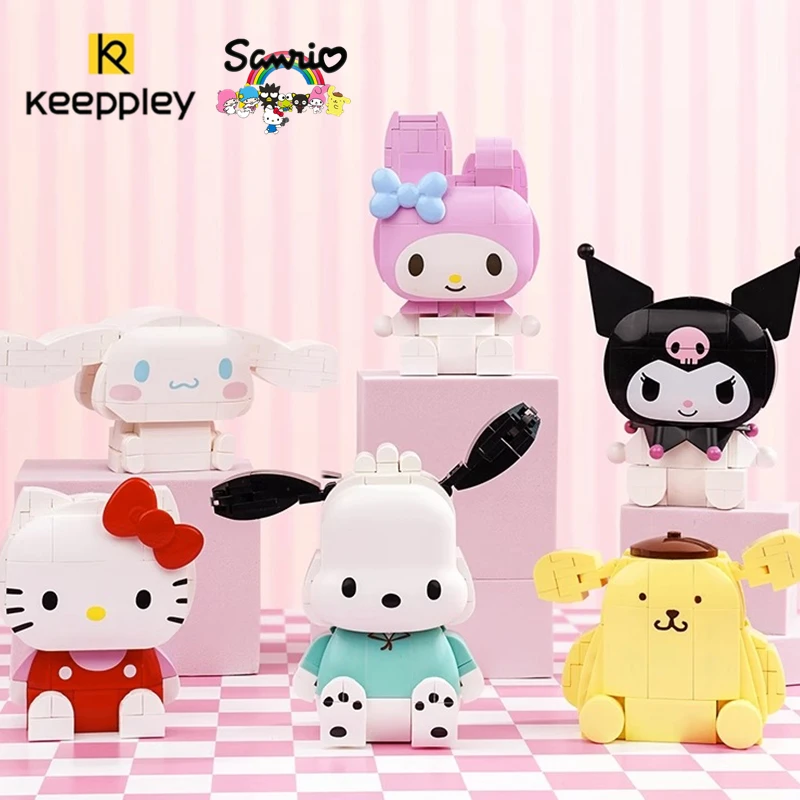 Genuine-keeppley-Sanrio-Kuromi-building-blocks-HelloKitty-mymelody ...