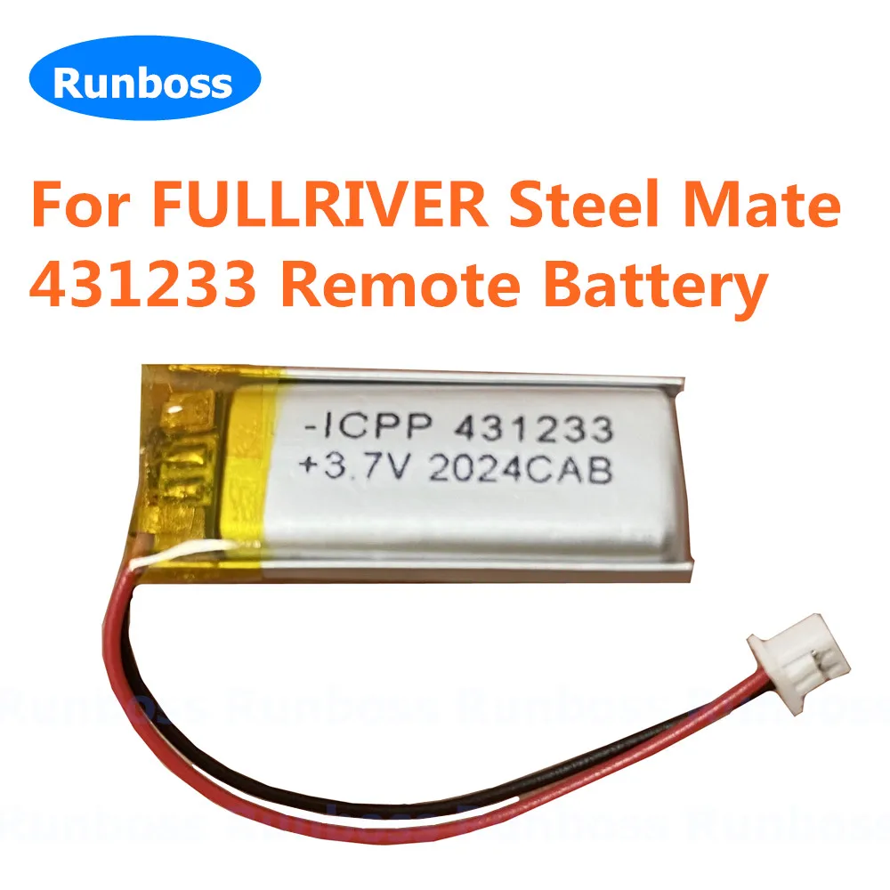 FULLRIVER Steel Mate 431233 Remote Battery New Li Polymer Rechargeable ...