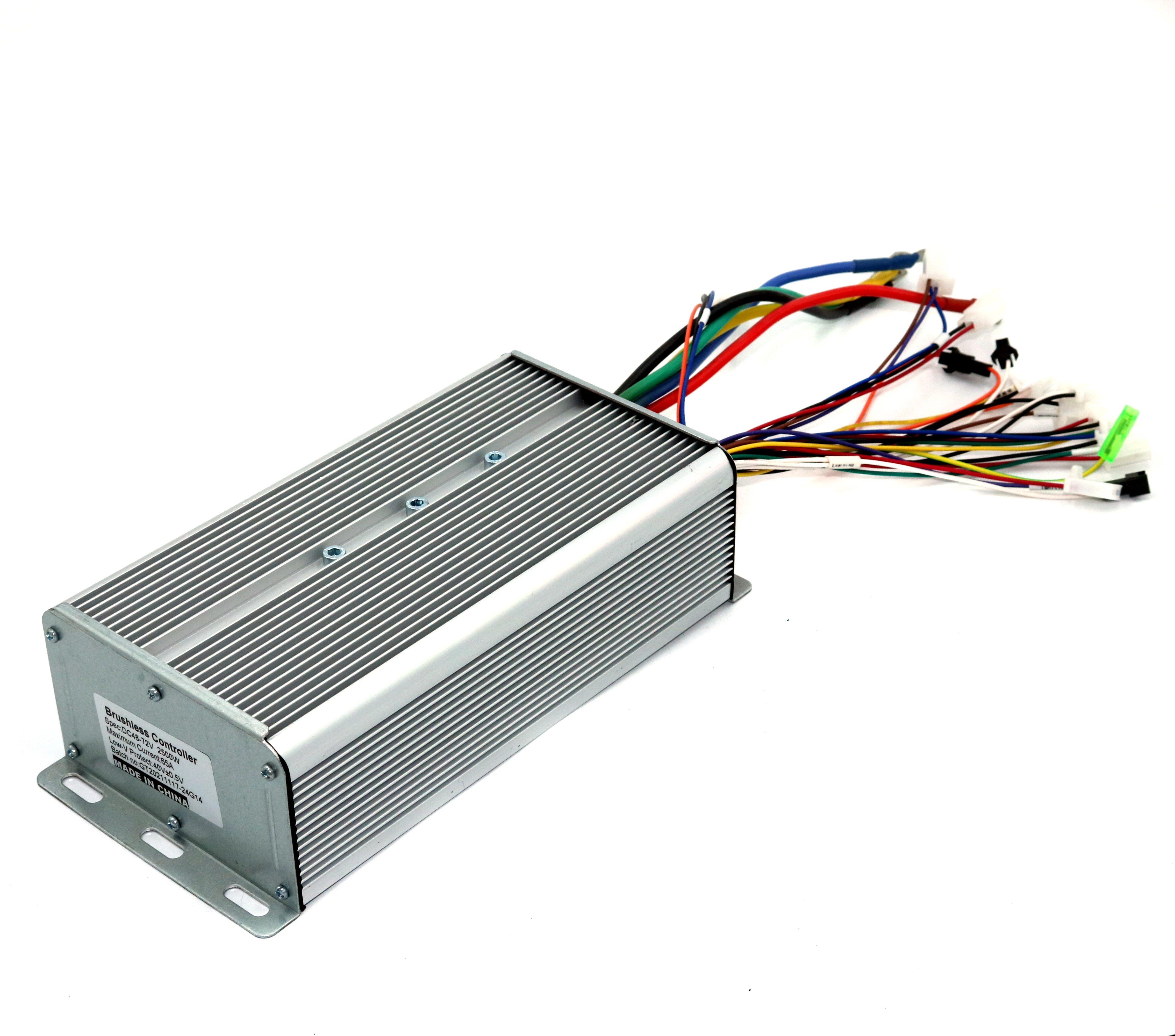 GREENTIME 24 MOSFET 2500W 48-72V 65Amax BLDC motor controller, EV brushless speed controller