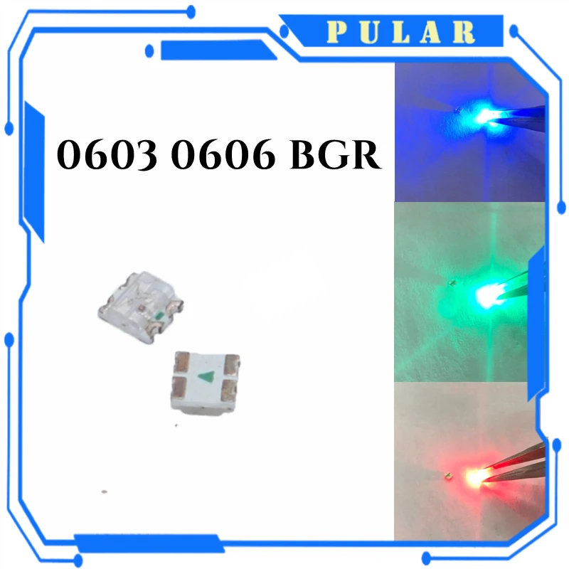 100PCS-Lot-BGR-SMD-0603-RGB-Common-Anode-Led-0606-RGB-LED-Diode-4-Bin ...