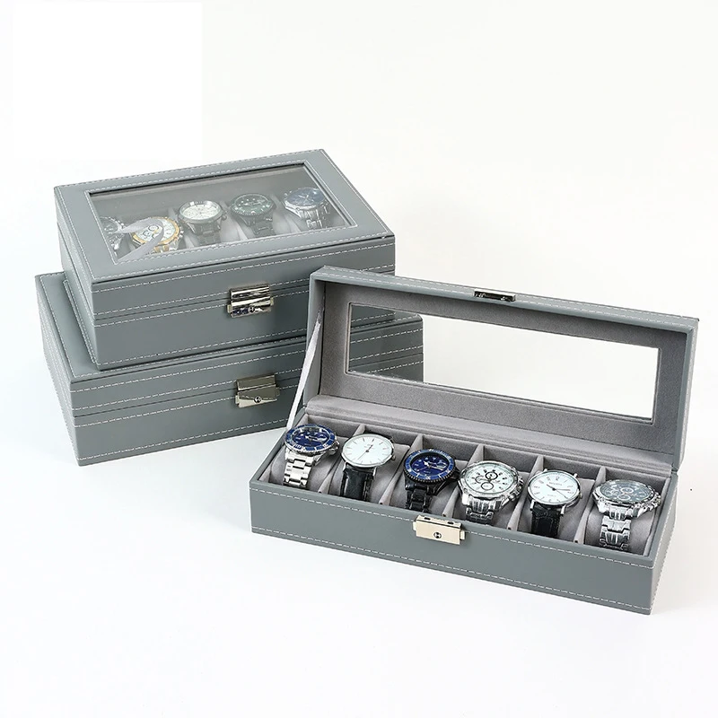 6-10-12-Slots-PU-Leather-Watch-Storage-Box-Simple-Household-High-grade ...