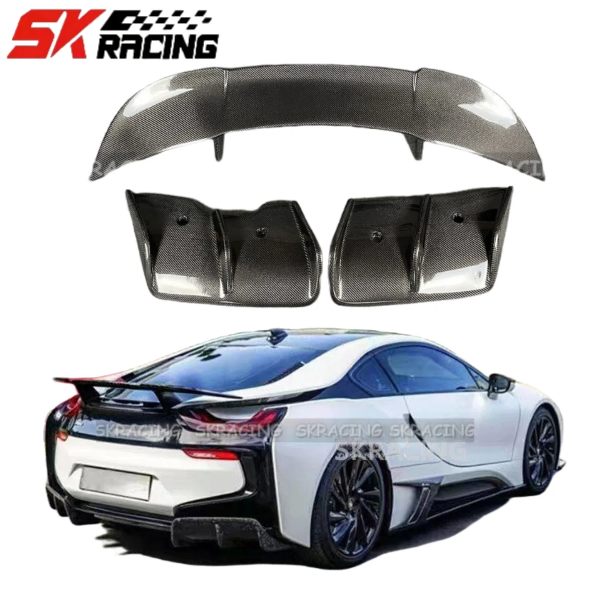 Hot-Trunk-Lip-Spoiler-Wing-Real-Carbon-Fiber-Fits-For-2014-2020-BMW-i8 ...