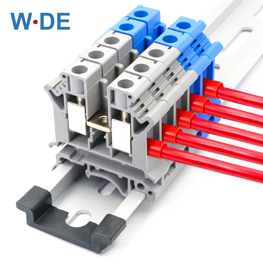 10pcs-UK-10N-Din-Rail-Terminal-Block-Universal-Wiring-Class-Connector ...