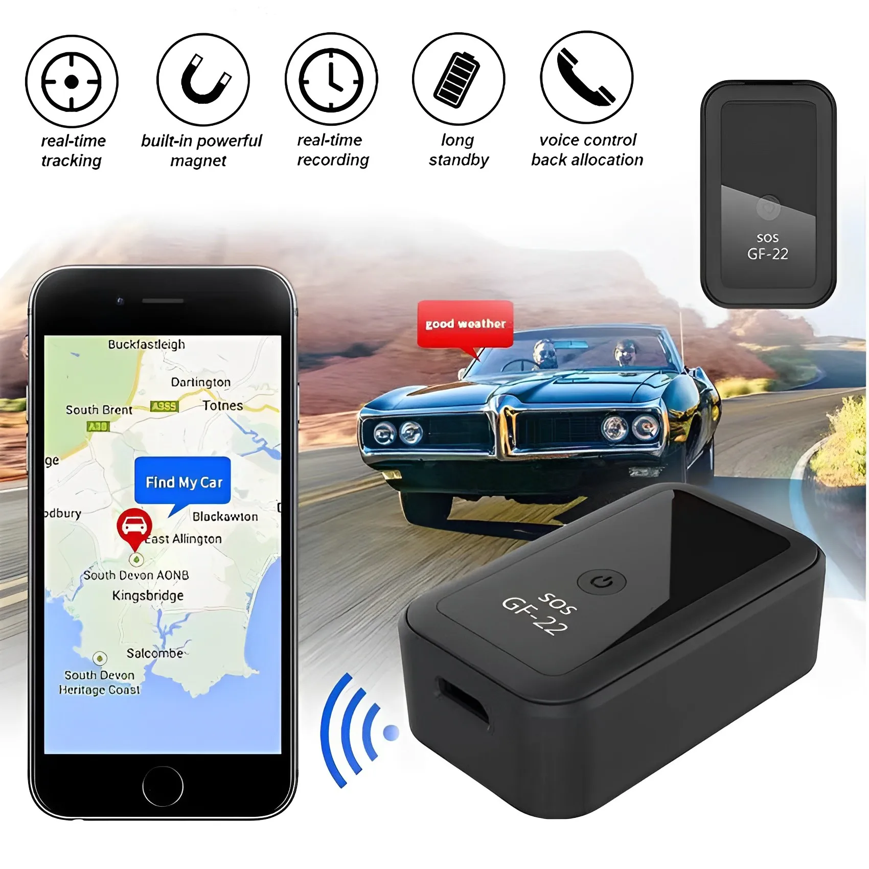 Magnetic-GF22-Mini-Car-Tracker-GPS-Anti-Theft-Vehicle-Locator-Real-Time ...