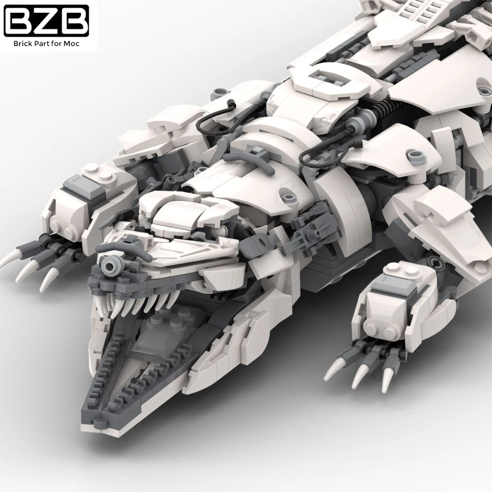 MOC Marine Life Machine Armor Crocodile Fire Salamander Reptile ...