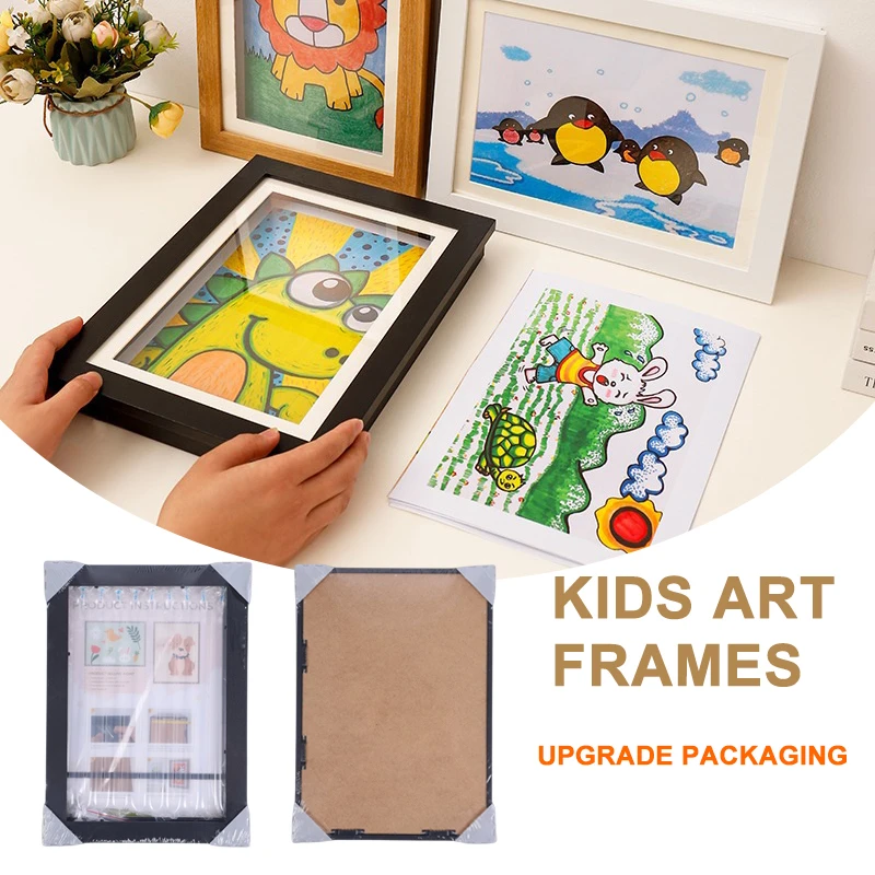 Children Art Frames Magnetic Front Open Changeable Frametory Kids Art ...