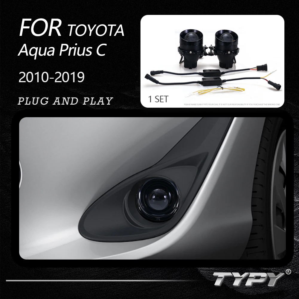 TYPY-Fog-Lights-For-Toyota-Aqua-2010-2019-Prius-C-Fog-Lights-Three ...