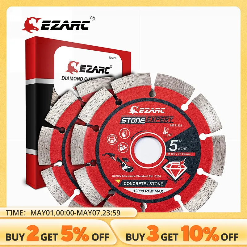 EZARC-5-4-5-2pcs-Diamond-Blade-Segmented-Diamond-Saw-Blades-for-Angle ...