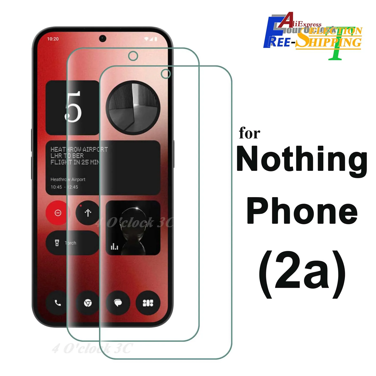 For Nothing Phone 2a Tempered Glass Screen Protector Crystal Mica 9H ...