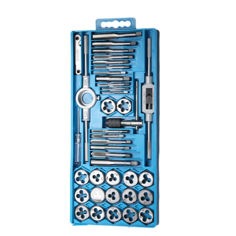 40PC high carbon steel wire taper die combination set hand tap wrench ...