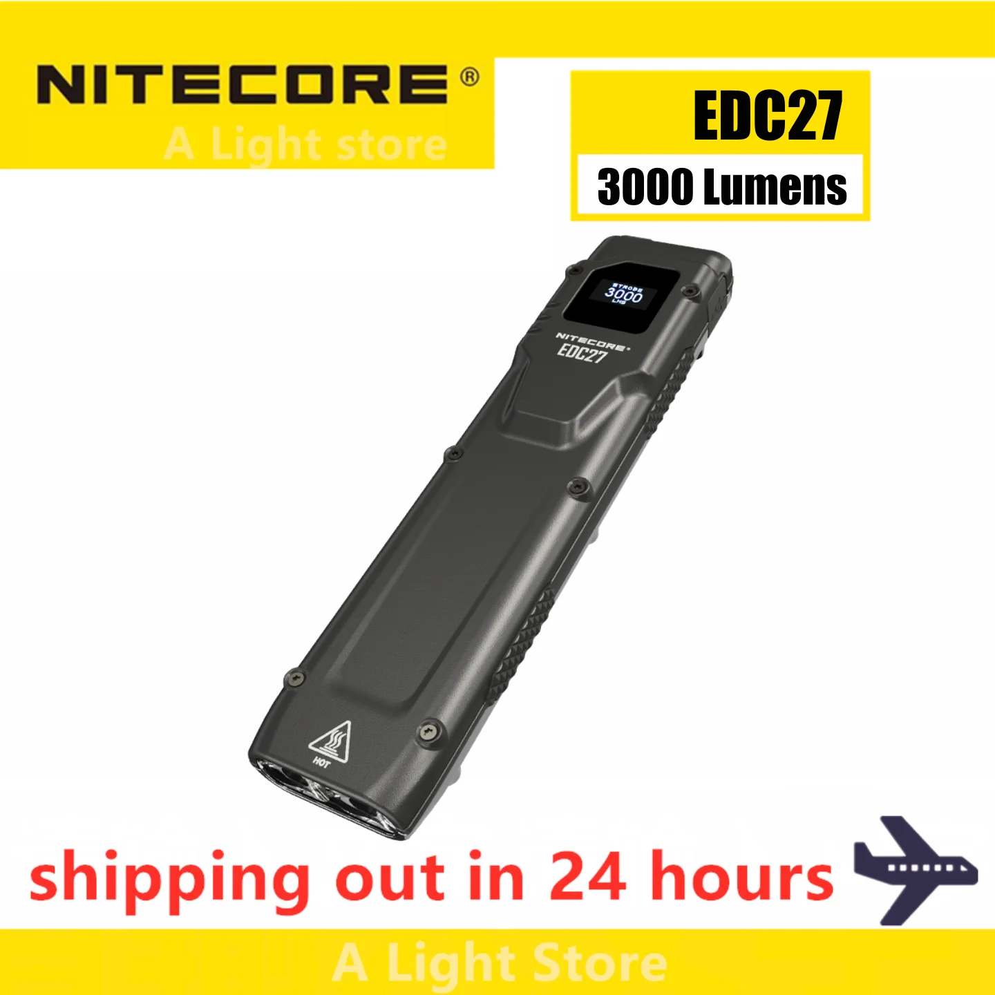 NITECORE EDC27전술 손전등 수리 작업 조명, 휴대용 비상 손전등, 야외 캠핑 등반,