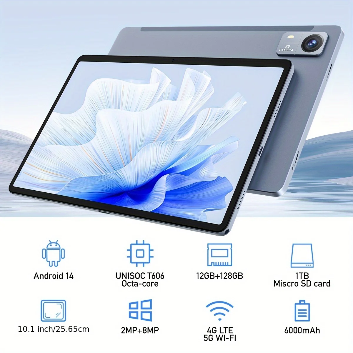 SUXI Tablet Poker A20 10.1'' Android 14，Unisoc T606，8core, 3D speaker ...