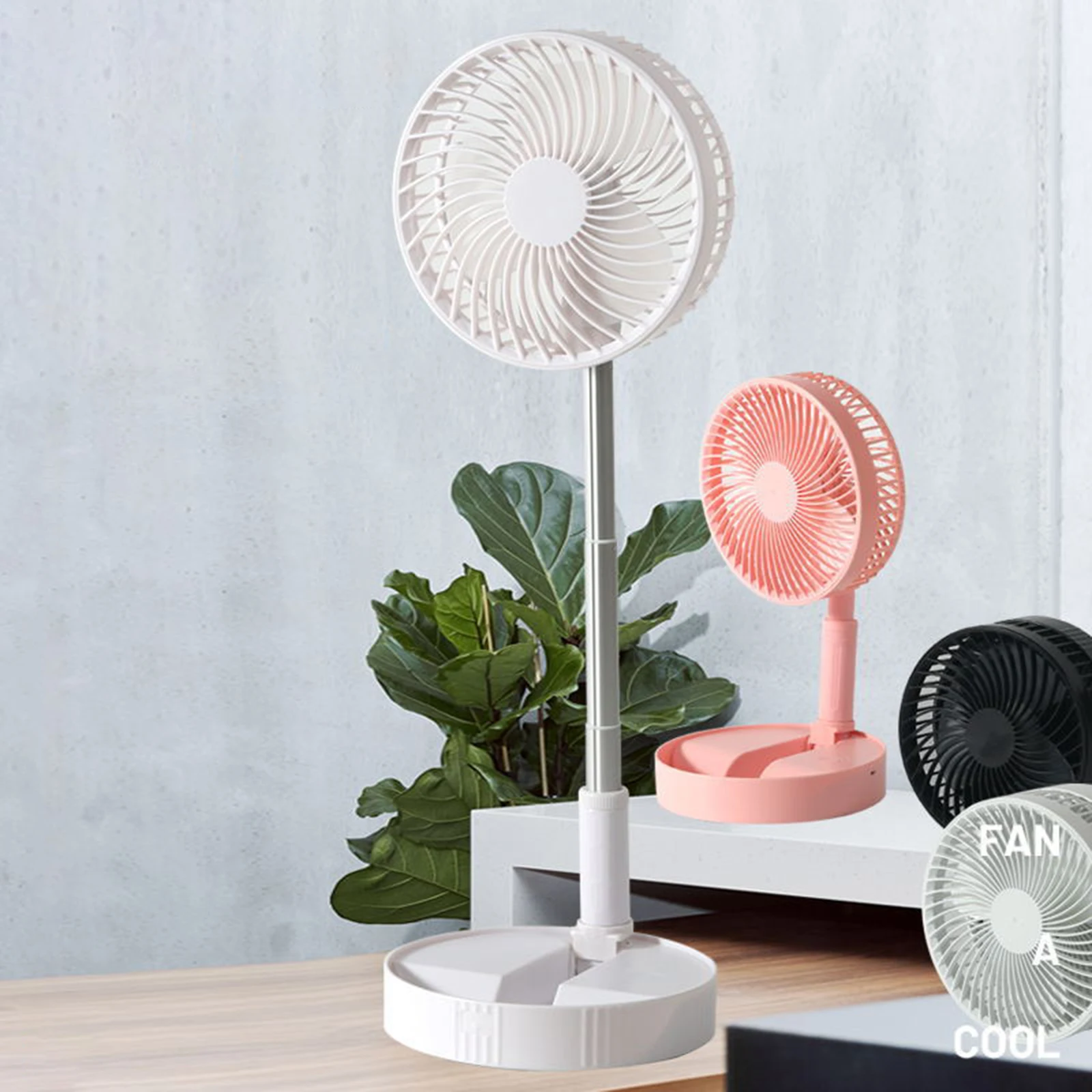 Air-Cooling-Fan-with-Remote-Control-USB-Powered-Folding-Table-Fan ...