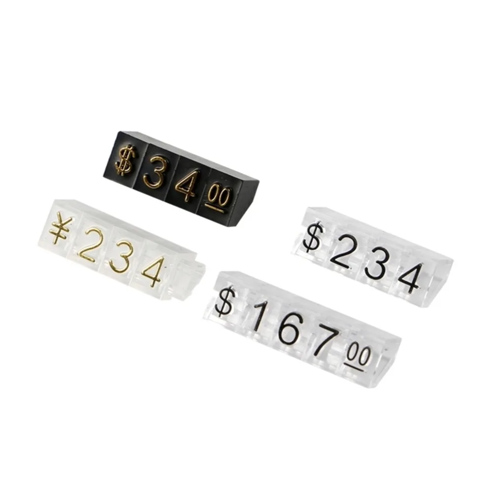 Adjustable Dollars Number Stand Watch Labels Cube Price Tags ...